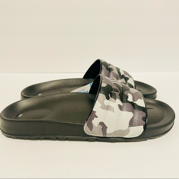 Mission Ridge | Shoes | Mission Ridge Mens Camo Slides Black Gray ...